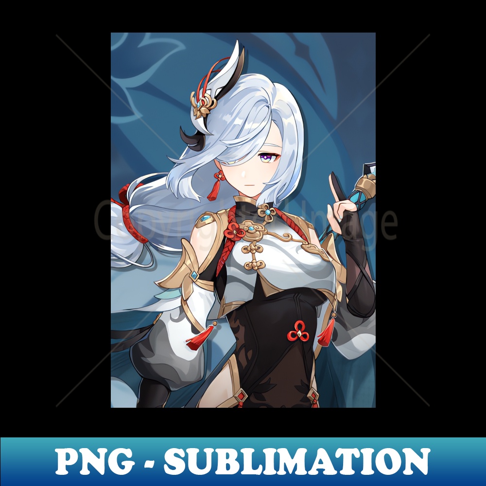 Shenhe Genshin Impact - PNG Transparent Sublimation File - C | Inspire ...