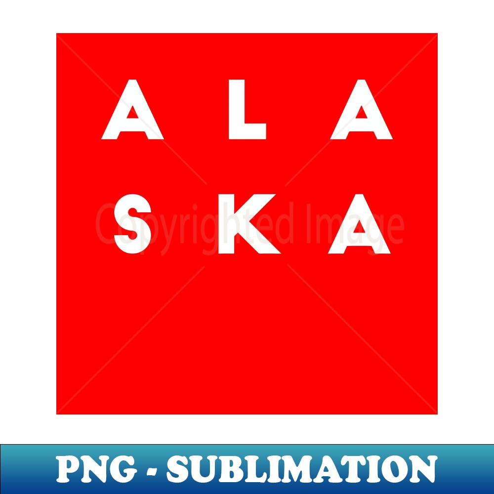 Alaska Red square letters - Aesthetic Sublimation Digital F - Inspire ...