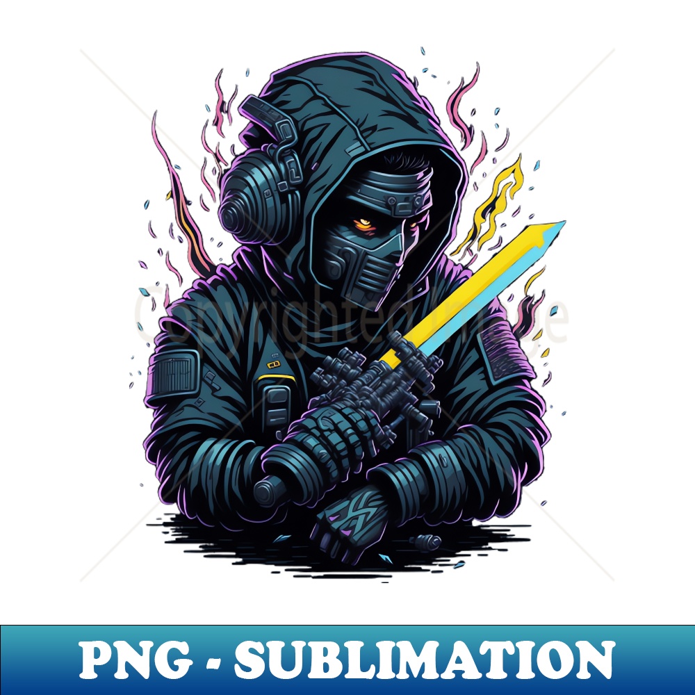 Cyberpunk Ninja - Digital Sublimation Download File - Defyin | Inspire ...