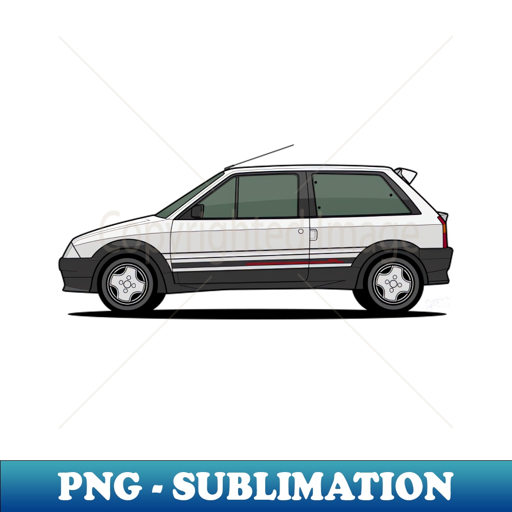 AX GTi side profile drawing - Special Edition Sublimation PN | Inspire ...