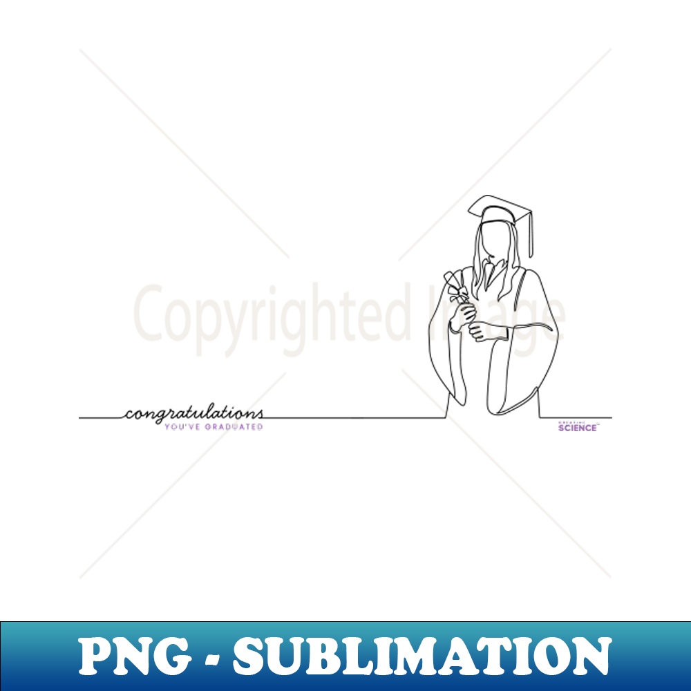 Graduation Female Graduate Line Design - PNG Transparent Sub | Inspire ...