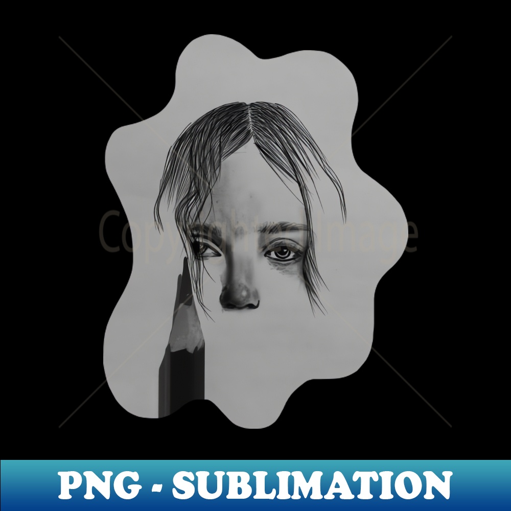 Girl Sketch Pencil Drawing - Stylish Sublimation Digital Dow | Inspire ...