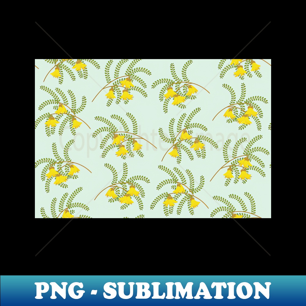 New Zealand Kowhai Flower Blue - Sublimation-Ready PNG File | Inspire ...
