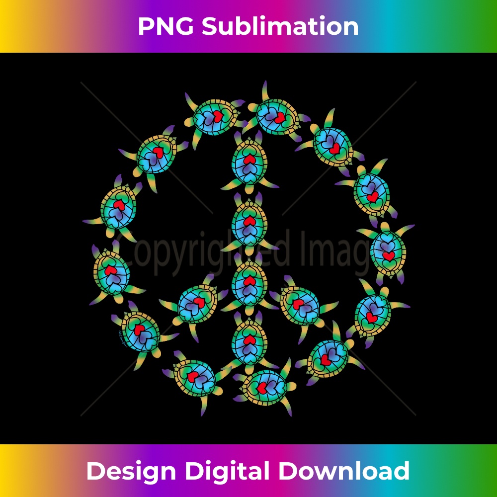 Beautiful Tropical Sea Turtles Peace Sign - Chic Sublimation | Inspire ...