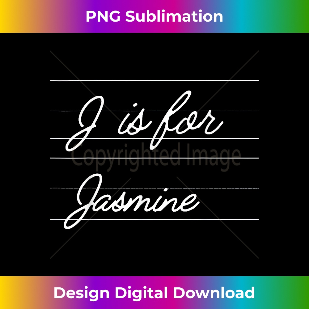 Personalized J is for Jasmine Name Student Kindergarten Girl | Inspire ...