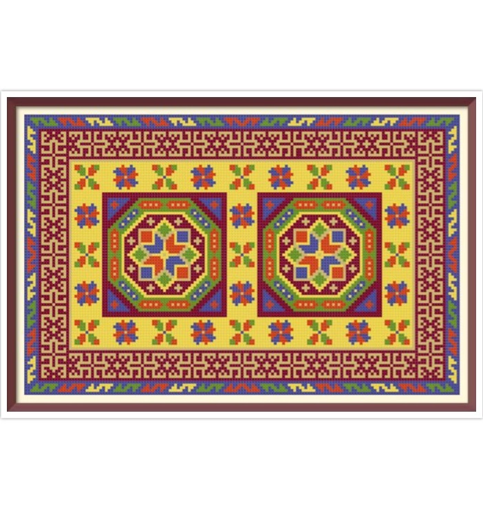 DollHouse Carpet - Cross Stitch Pattern - PDF Counted Miniat | Inspire ...