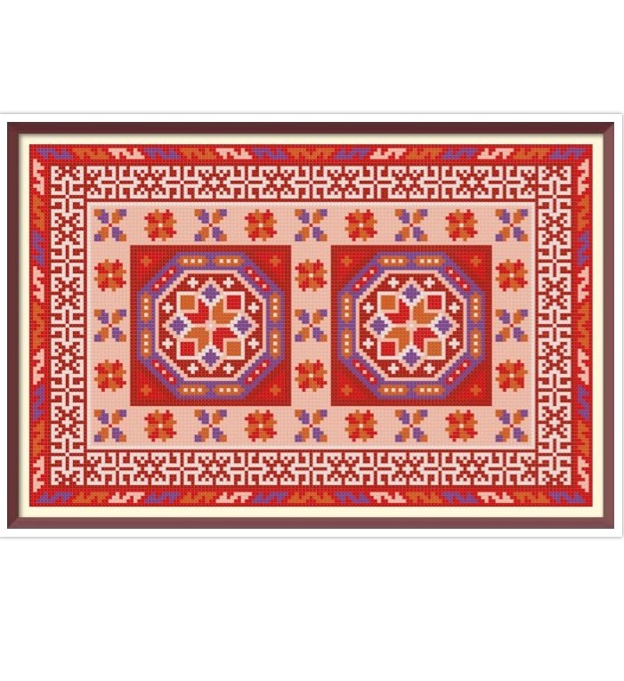 Barbie Carpet - Cross Stitch Pattern - PDF Counted Miniature | Inspire ...