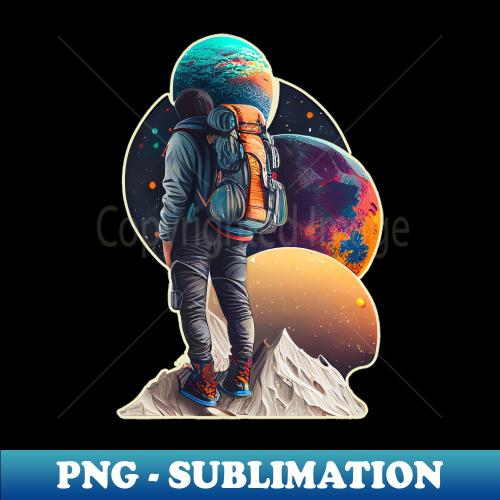 Backpacking Travel to Mars - Signature Sublimation PNG File | Inspire ...