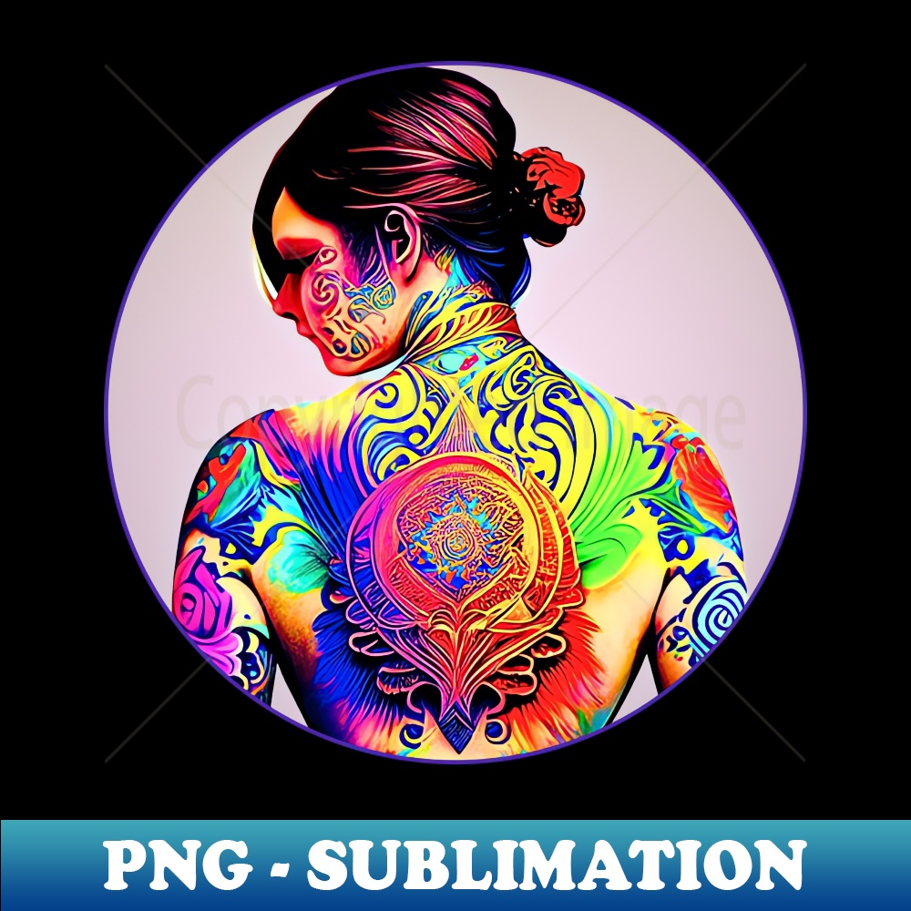 middle back tattoo colors - Signature Sublimation PNG File - | Inspire ...