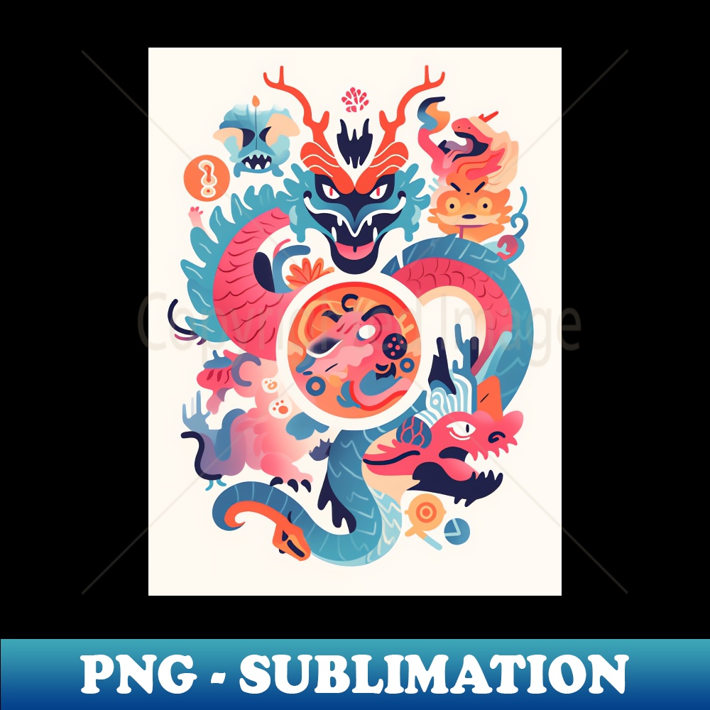 Majestic Dragon Pattern Design - Professional Sublimation Di | Inspire ...