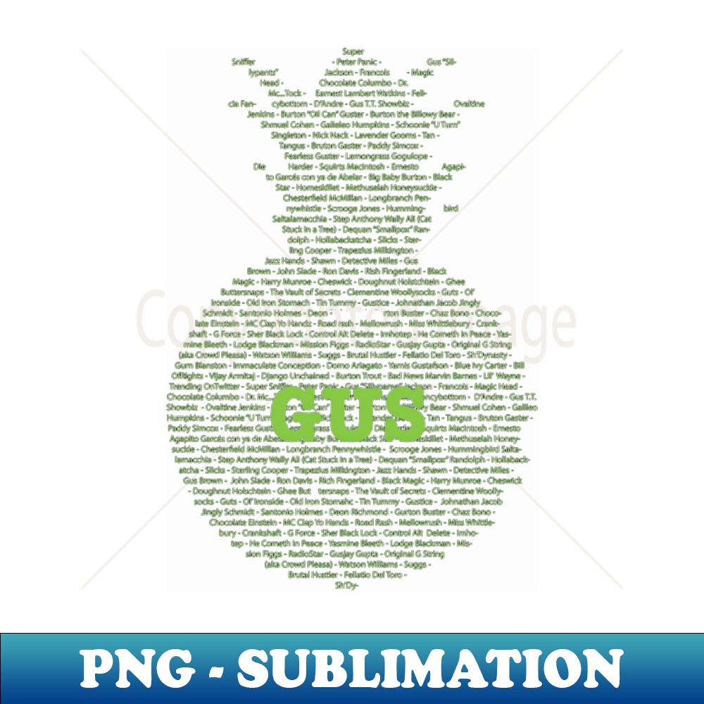 Gus S Nicknames - Psych - Exclusive PNG Sublimation Download | Inspire ...