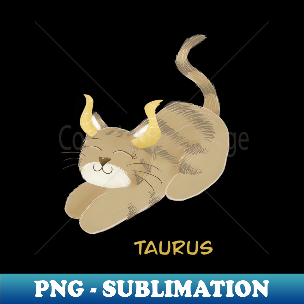 Taurus cat zodiac sign - Instant Sublimation Digital Downloa | Inspire ...