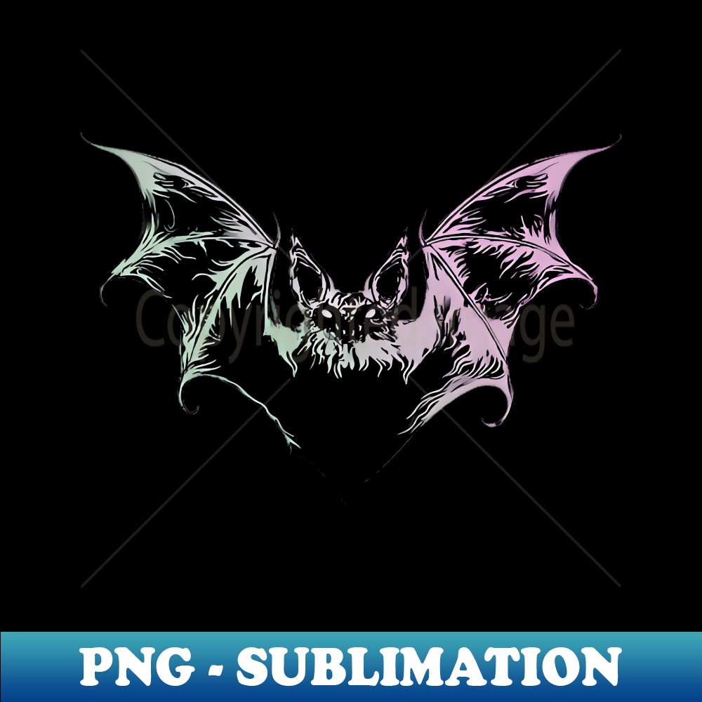 Dark Cosmic Bat - Vintage Sublimation PNG Download - Create | Inspire ...