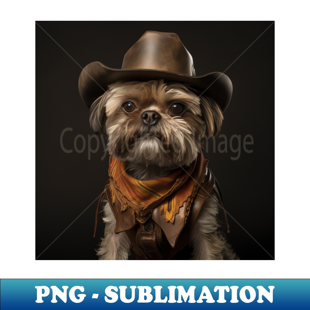 Cowboy Dog - Brussels Griffon - Signature Sublimation PNG Fi | Inspire ...