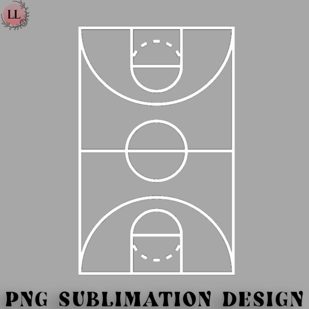 Basketball PNG Basketball Court Outline | Inspire Uplift