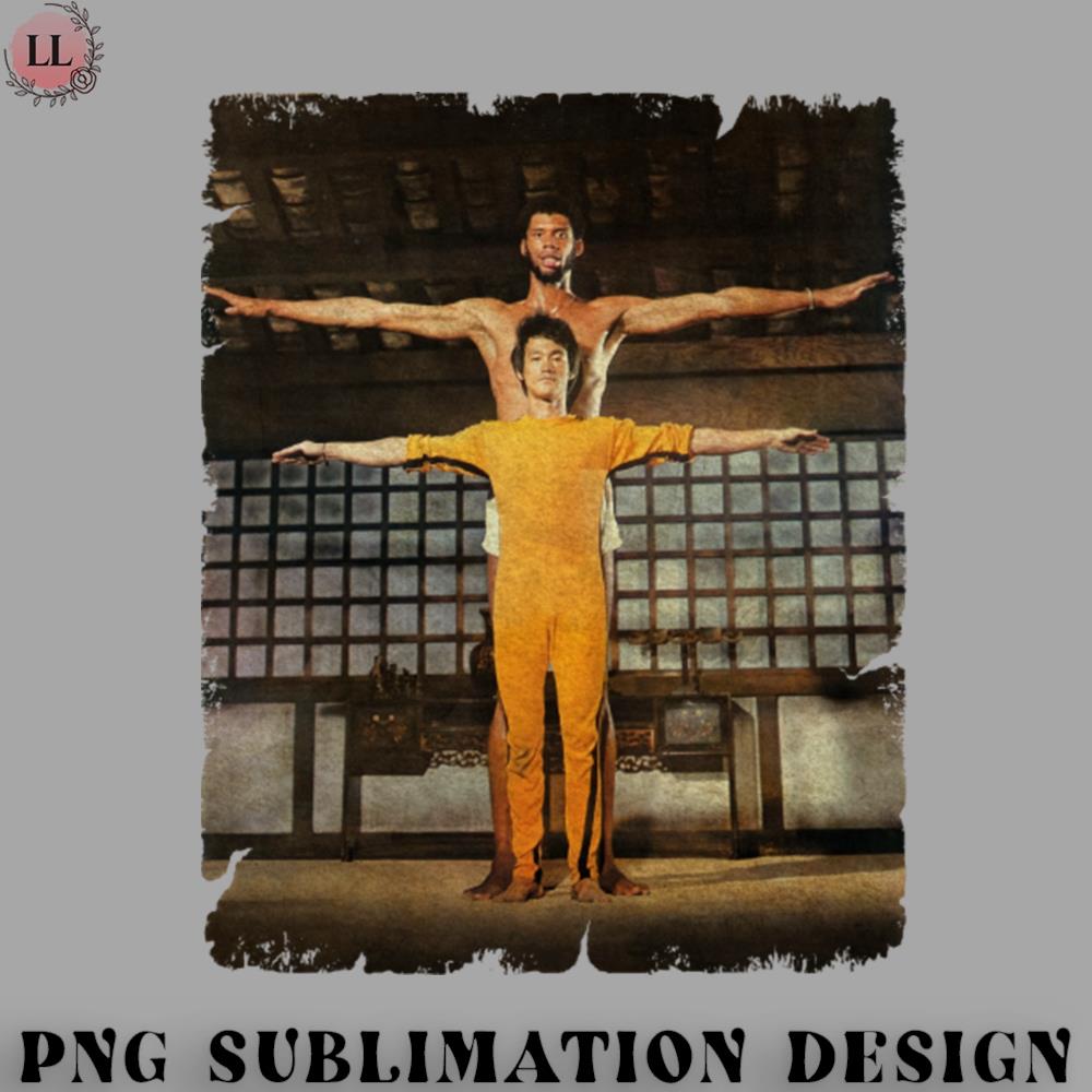 Basketball PNG Kareem Abdul Jabbar and Bruce Lee | Inspire Uplift
