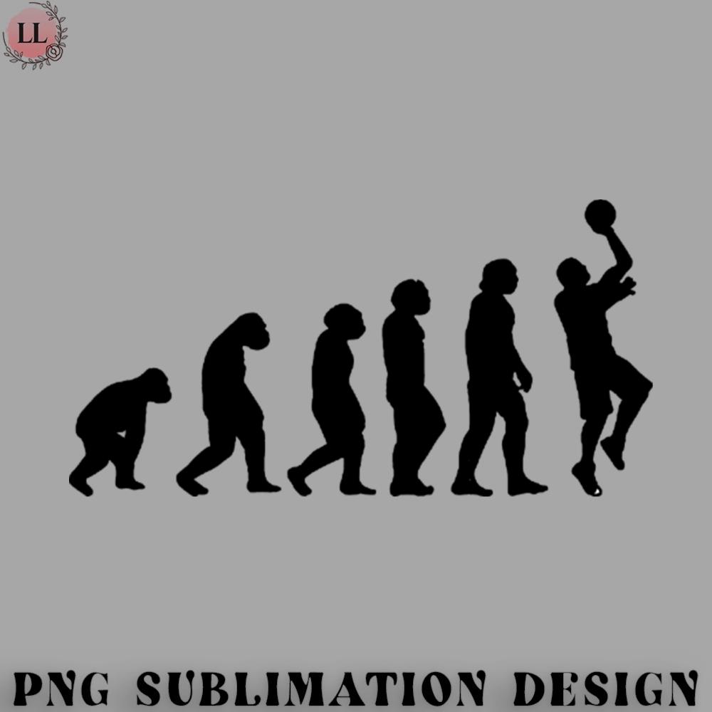 Basketball PNG Basketball Evolution black | Inspire Uplift