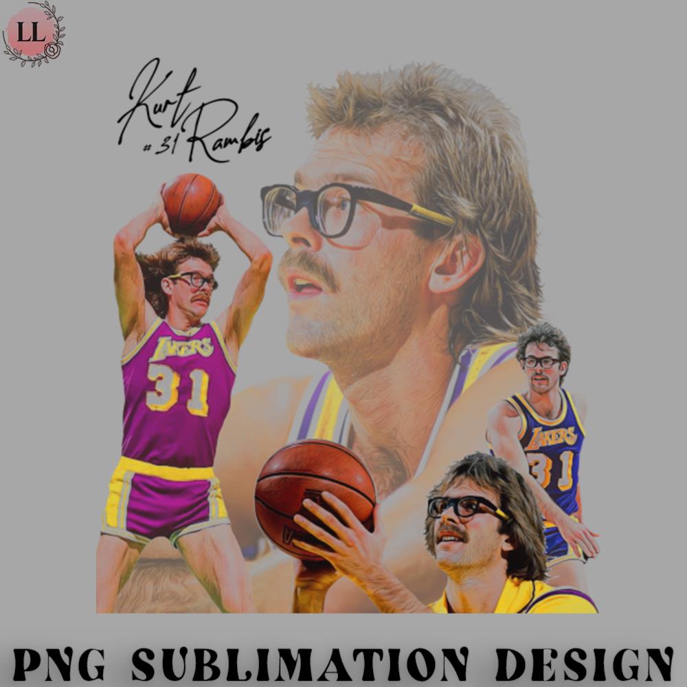 Basketball PNG Kurt Rambis Vintage Style Basketball All | Inspire Uplift