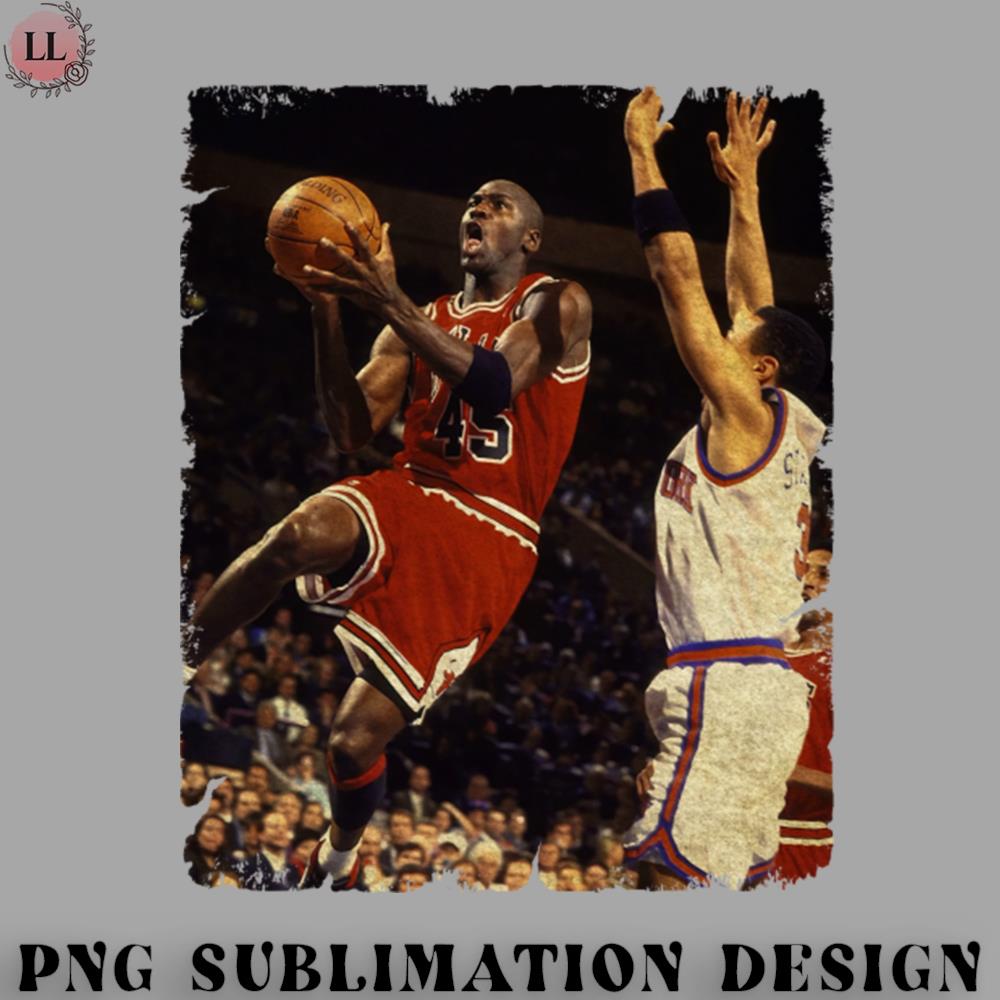 Basketball PNG Michael Jordan Wearing The Number 45 Jersey | Inspire Uplift