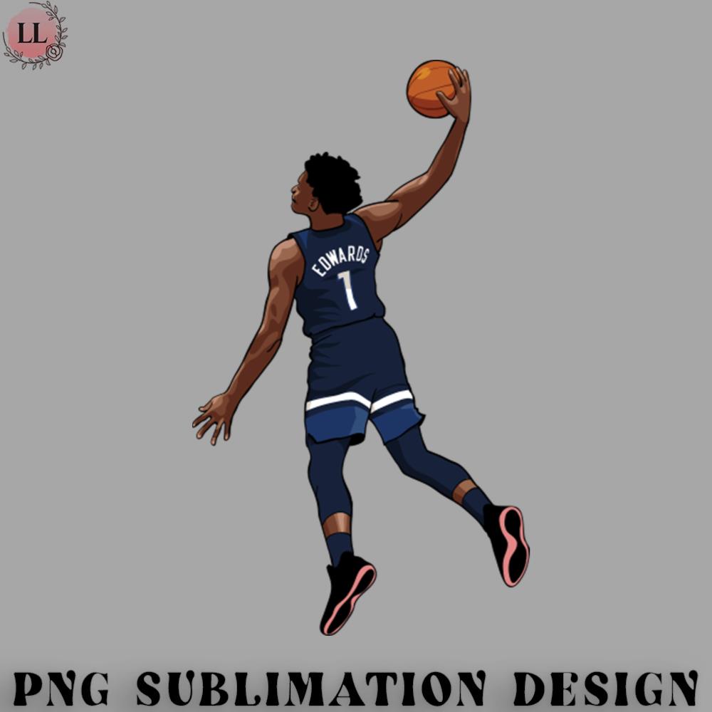 Basketball PNG Anthony Edwards Vector Dunk | Inspire Uplift