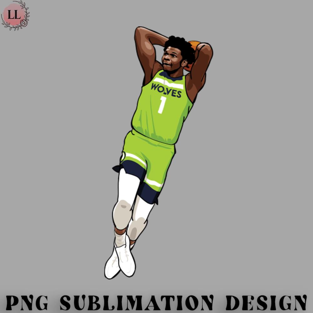 Basketball PNG Anthony Edwards Vector Dunk | Inspire Uplift