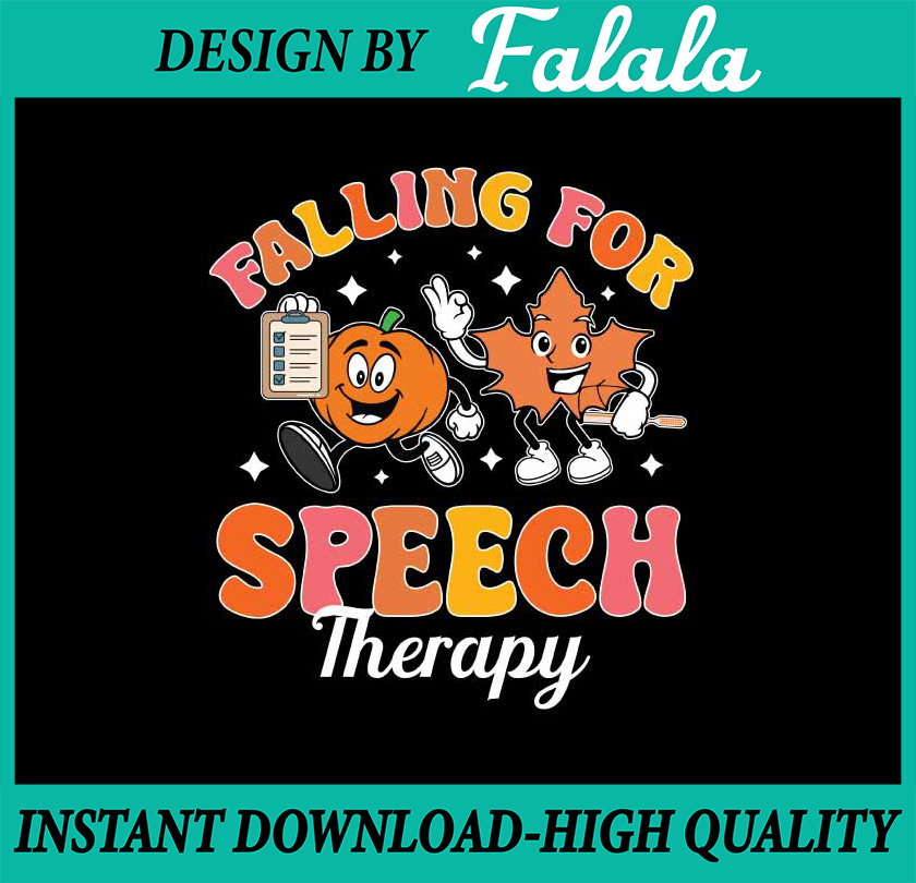 Falling For Speech Therapy Svg SLP Fall Pumpkin Thanksgiving | Inspire ...