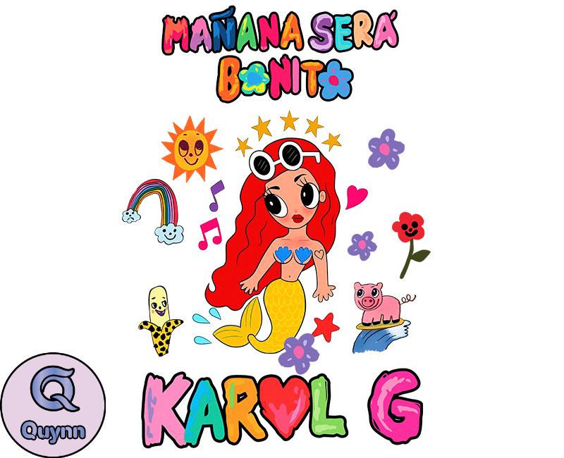 Karol G Mermaid Svg, Bichota Mermaid Manana Sera Bonito SVG, - Inspire ...