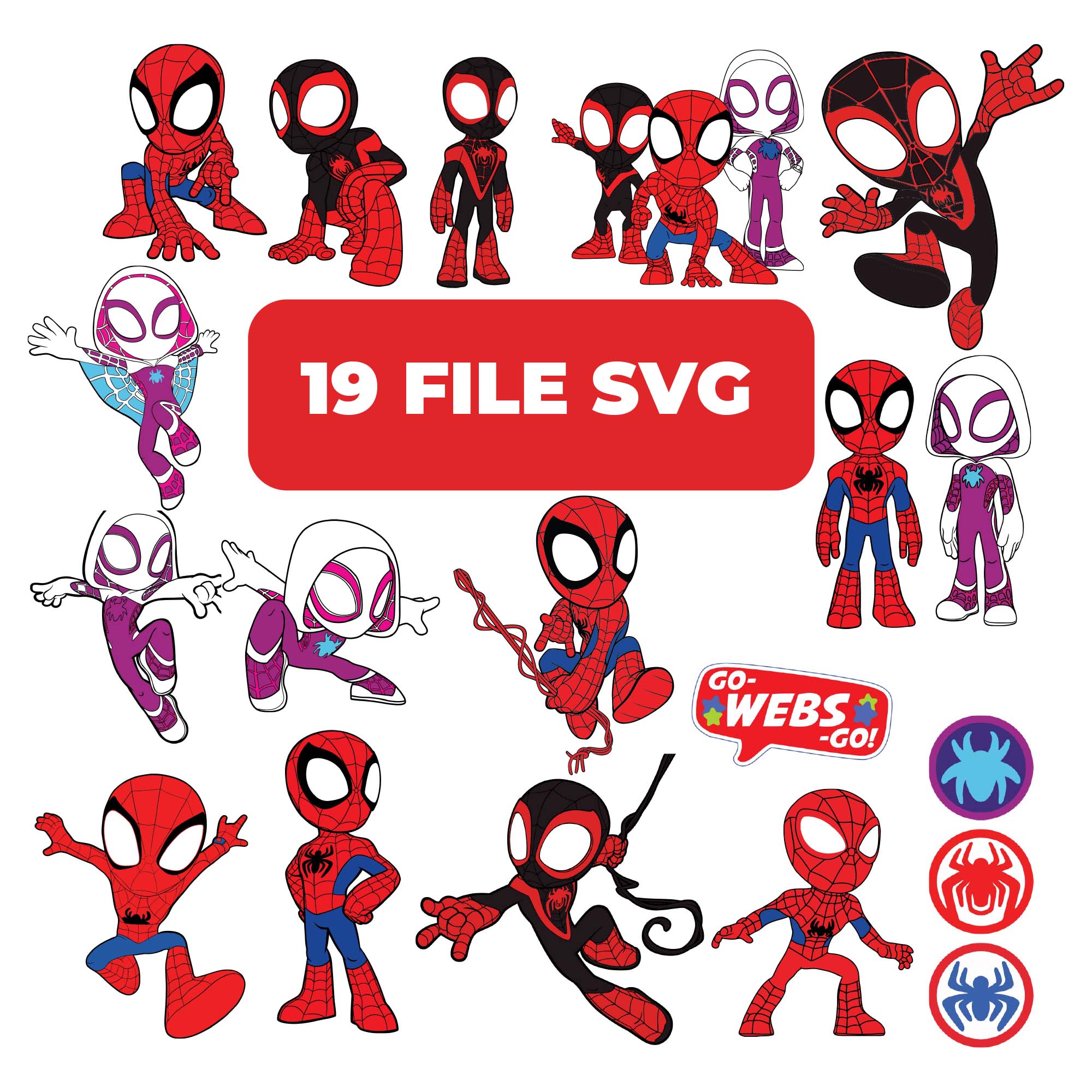 19 file Spidey And His amazing friends character SVG format, | Inspire ...