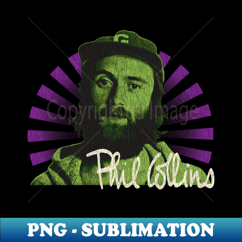 Phil Collins Youth Fan Art Design Vintage Look - Vintage Sub | Inspire ...