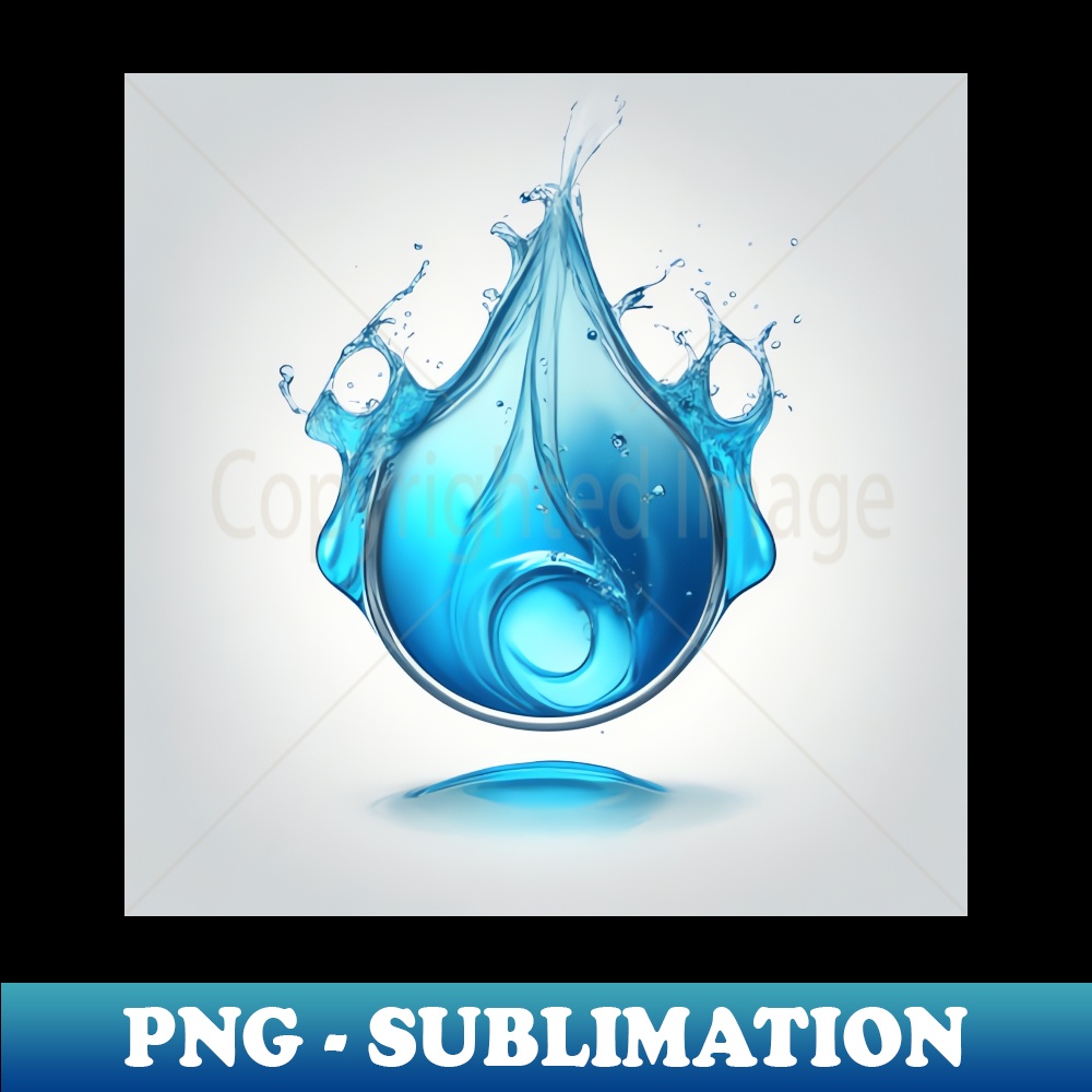 Water drop logo - PNG Transparent Sublimation Design - Fashi | Inspire ...