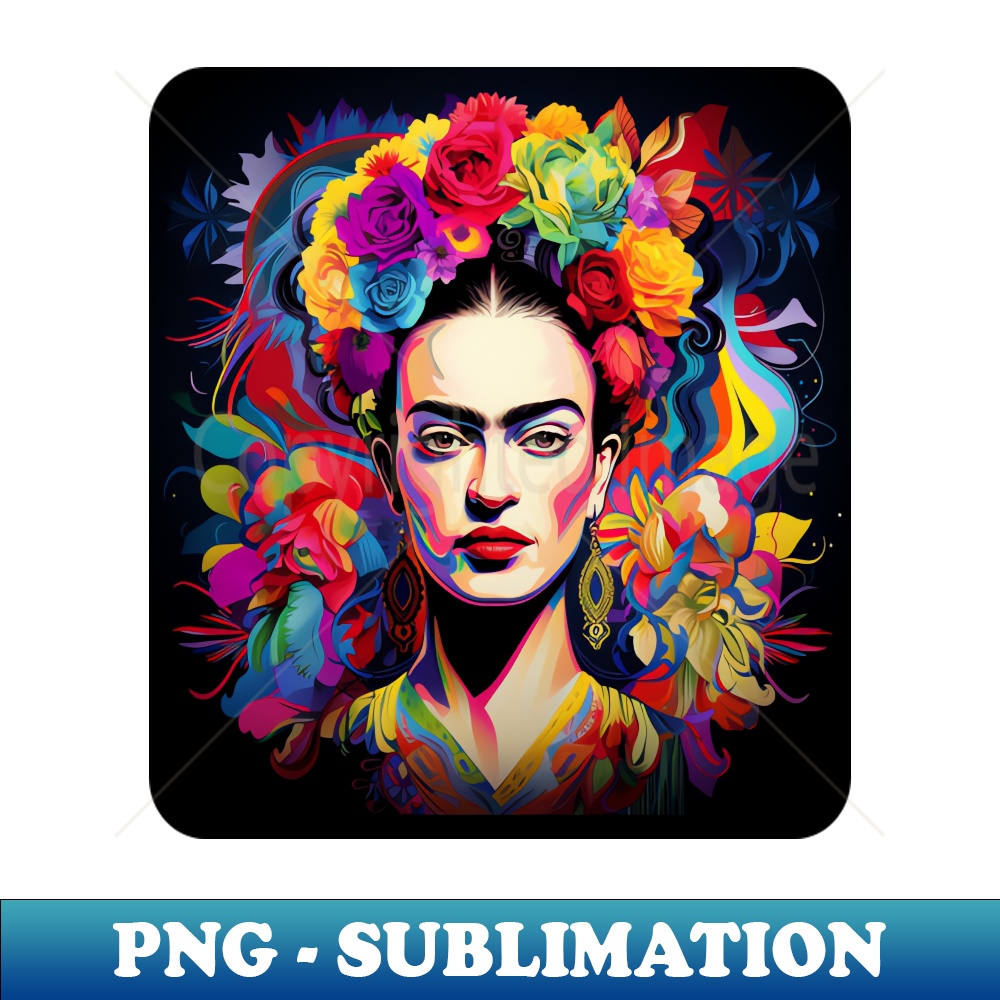 Frida Khalo - PNG Transparent Sublimation File - Boost Your | Inspire Uplift
