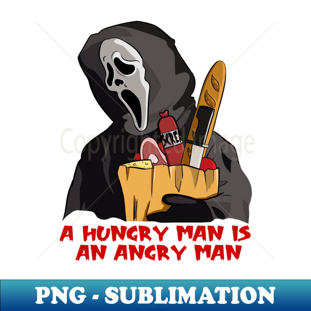 Hungry Angry Man - High-Resolution PNG Sublimation File - Re | Inspire ...