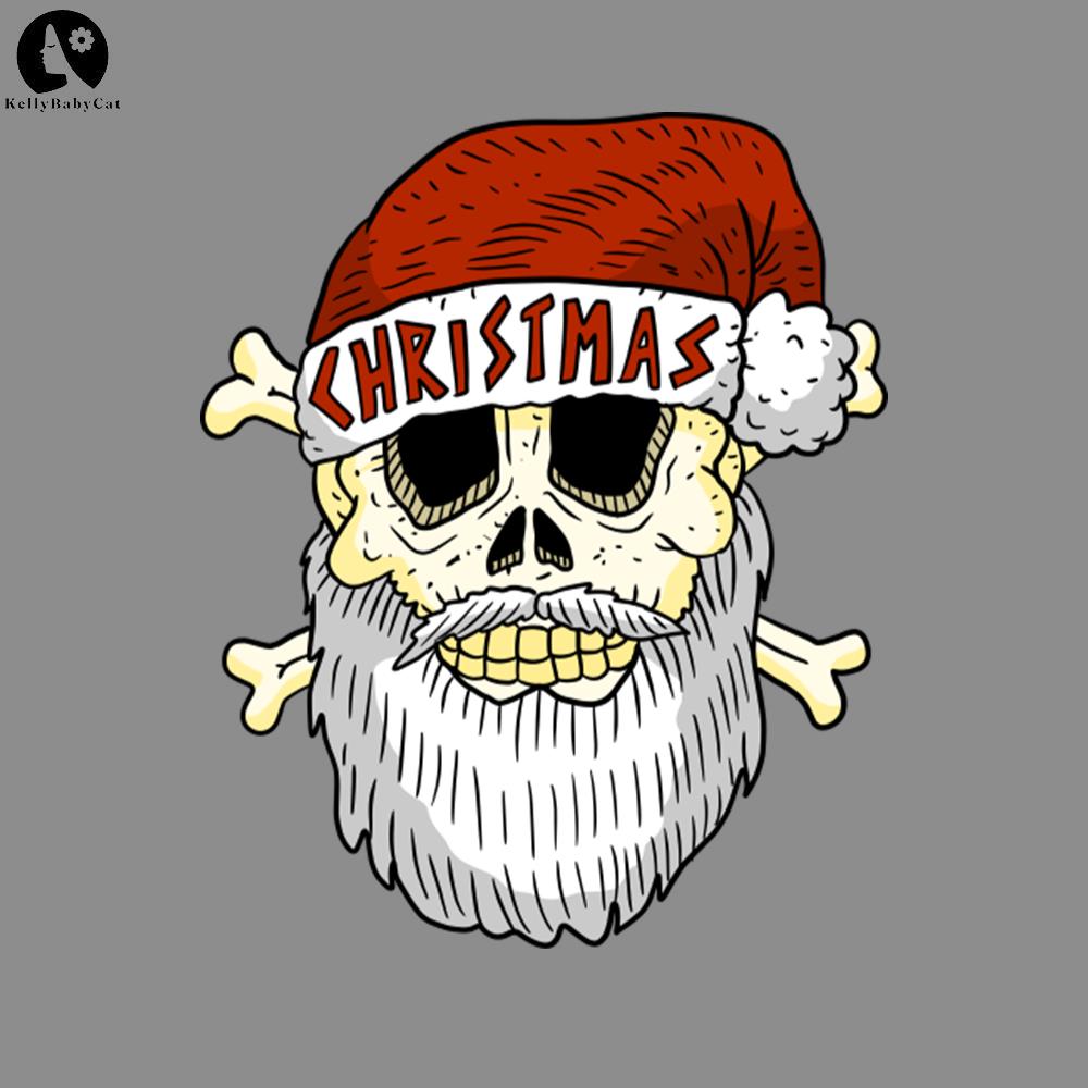 metal santa skull christmas PNG, Funny Christmas PNG | Inspire Uplift