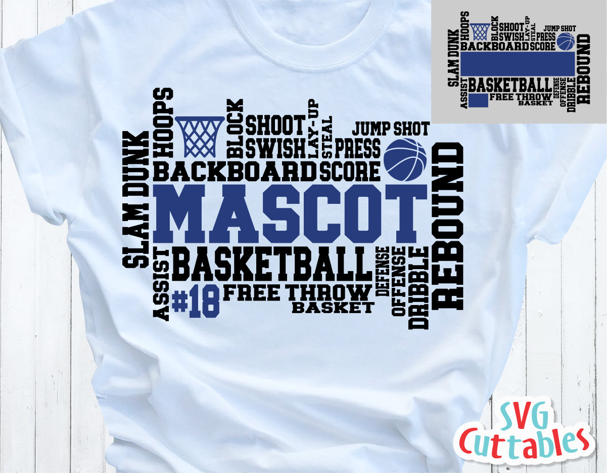 Basketball Word Art - Inspire Uplift