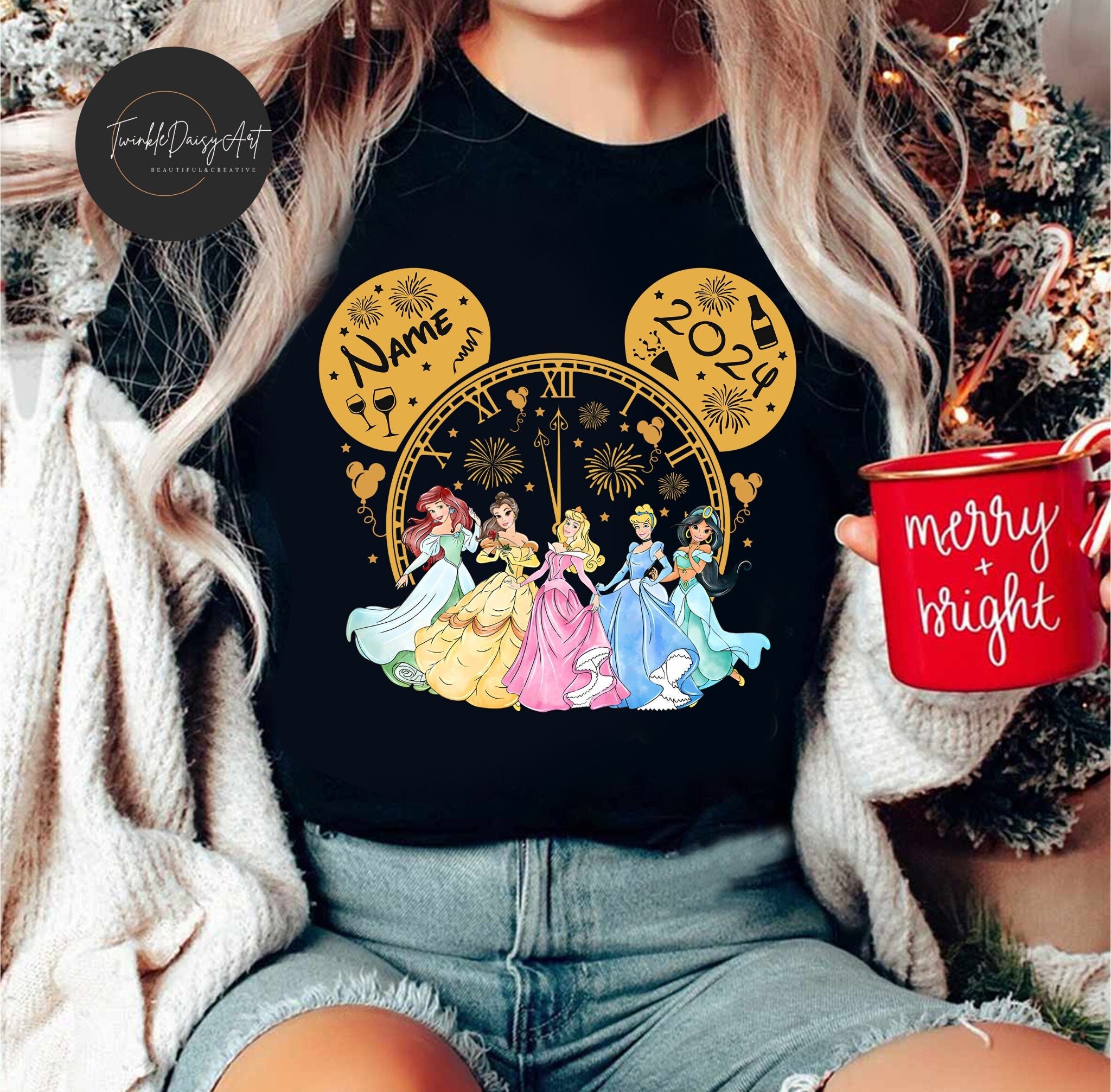 Personalized Disney Princesses New Year 2024 shirt, Disney G - Inspire ...