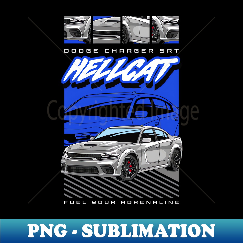 Charger SRT Hellcat Car - Premium PNG Sublimation File - Unl | Inspire ...