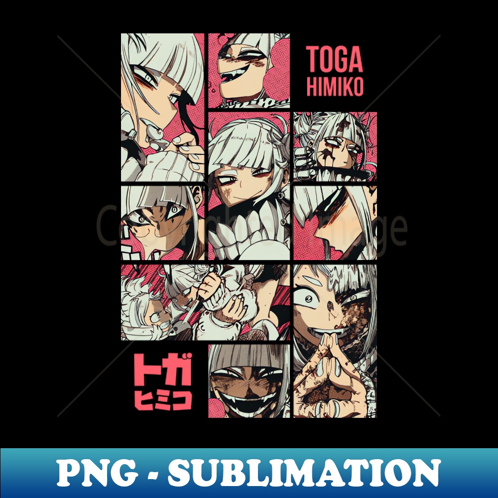 TOGA HIMIKO MHA OTAKU DESIGN - Sublimation-Ready PNG File | Inspire Uplift