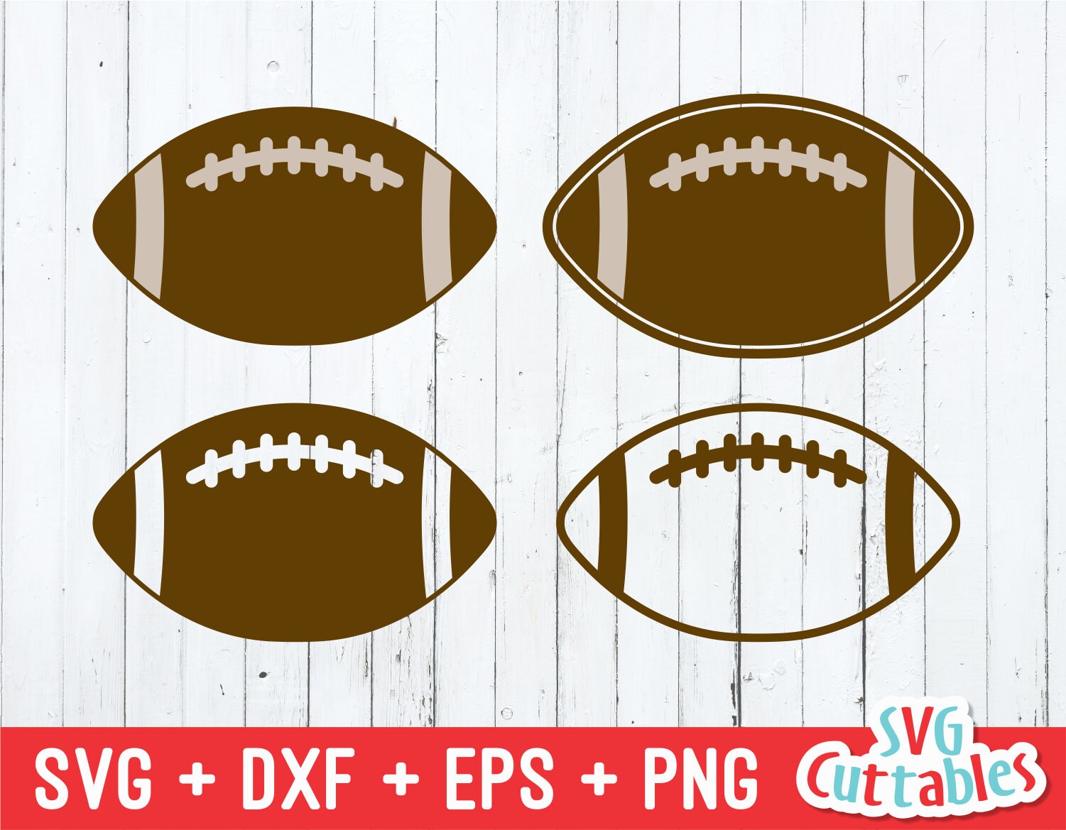 Football svg, football, dxf, eps, football cut file, contour | Inspire ...