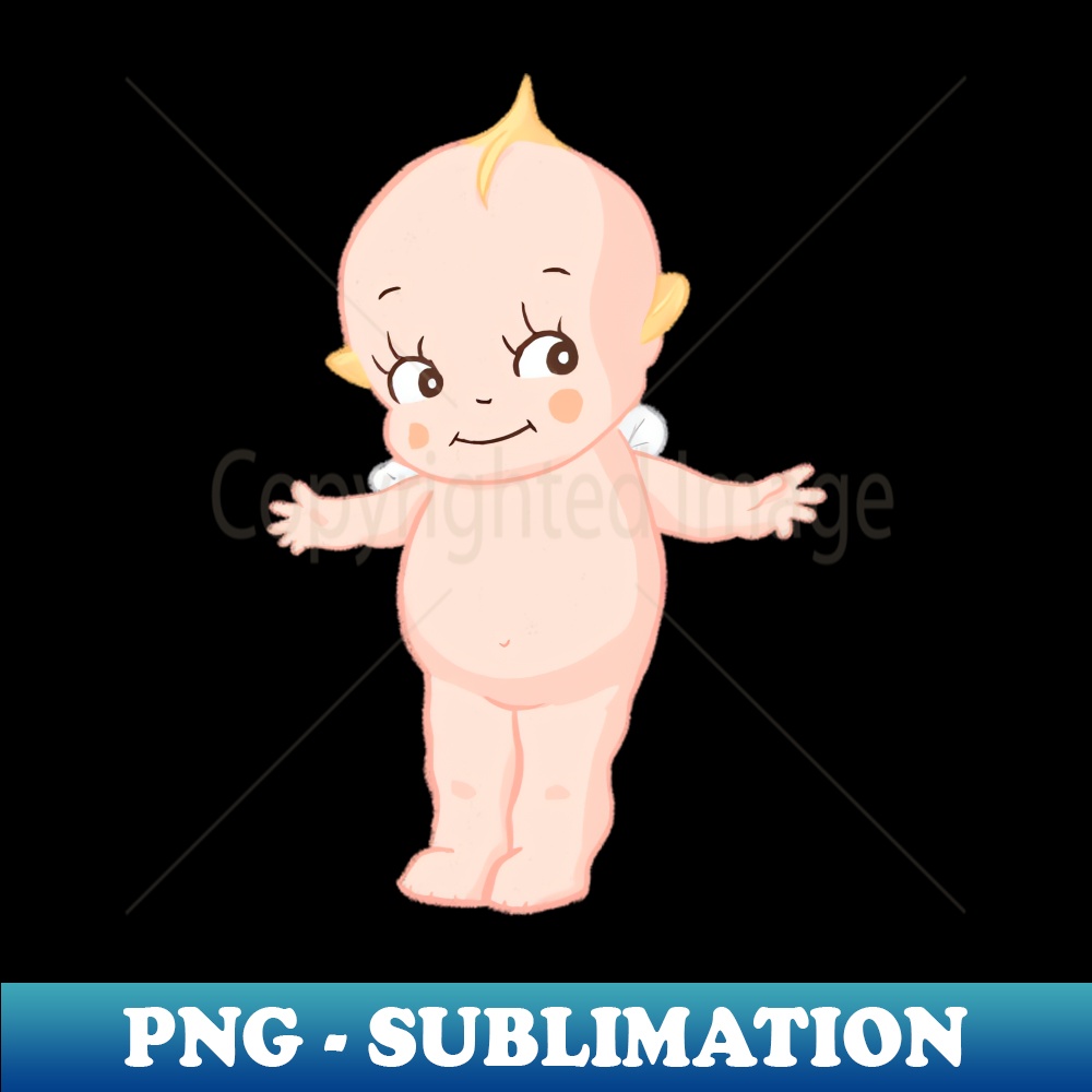 Cute kewpie baby angel standing - Sublimation-Ready PNG File | Inspire ...