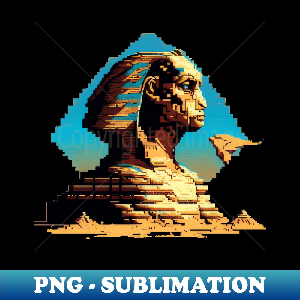 The Great Sphinx Pixel Art - Special Edition Sublimation PNG | Inspire ...