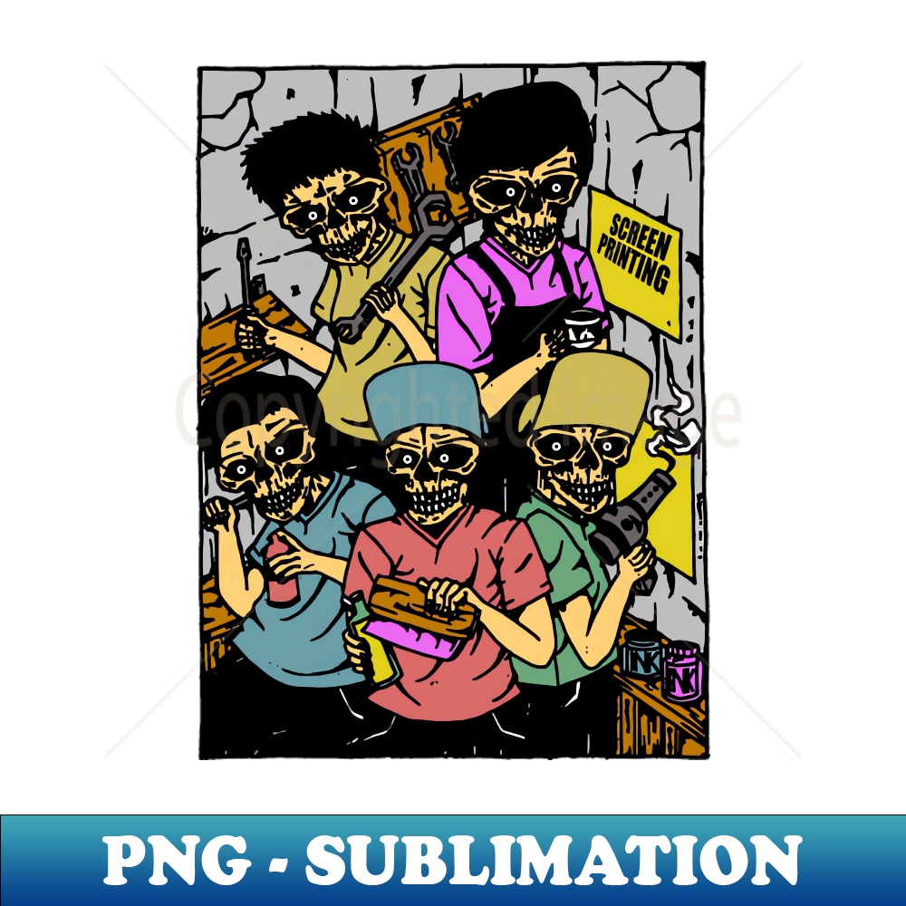 screen printer attack - Aesthetic Sublimation Digital File - - Inspire ...