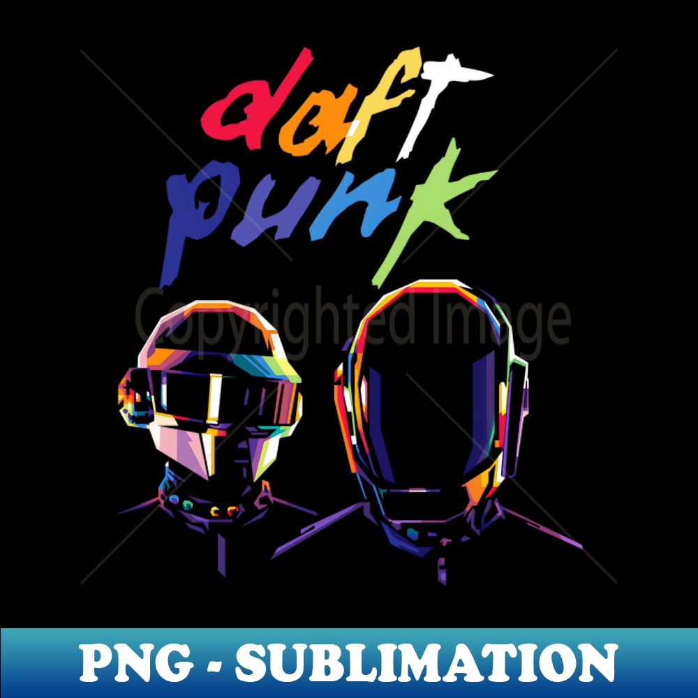 Daft Punk WPAP v2 - Exclusive Sublimation Digital File - Vib | Inspire ...