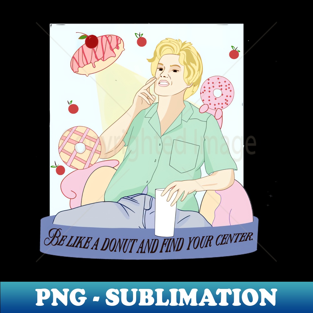 Be like a donut and find your center - Vintage Sublimation | Inspire Uplift