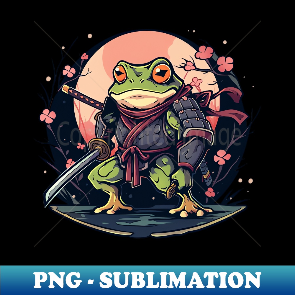 samurai frog - Aesthetic Sublimation Digital File - Add a Fe | Inspire ...
