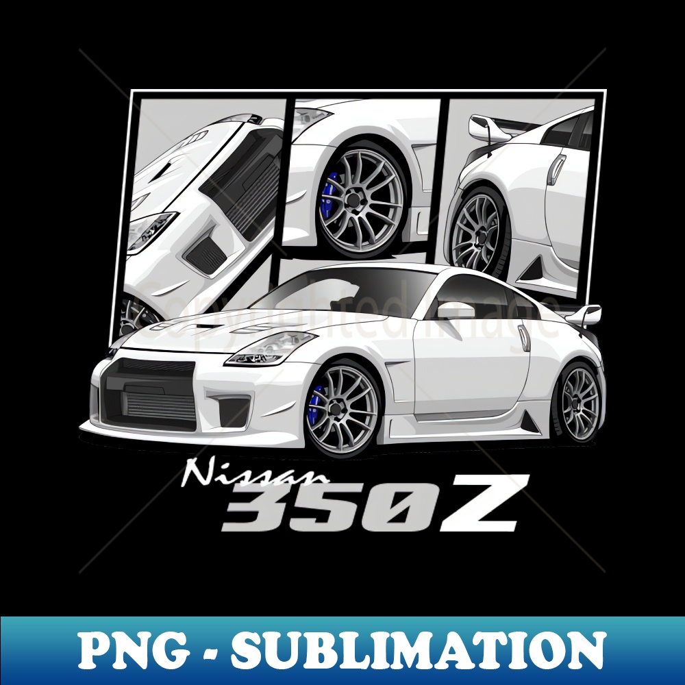 Nissan 350Z JDM Car - PNG Transparent Sublimation Design - B - Inspire ...