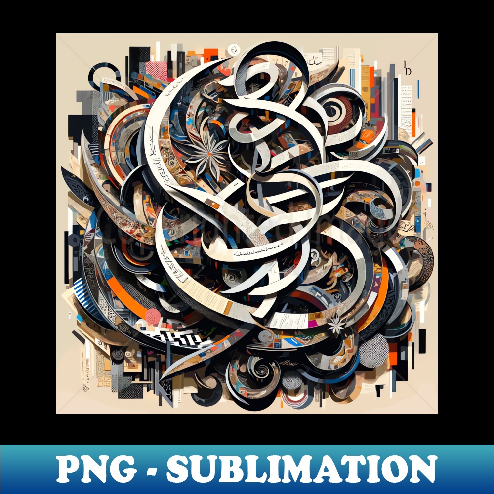 Collage Islamic Art Arabic Calligraphy - Unique Sublimation - Inspire ...