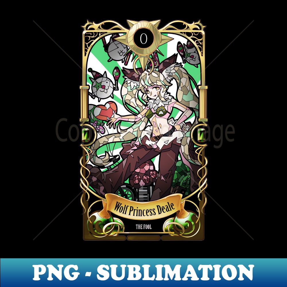 Battle Cats X Wolf Princess Deale - The Fool 0 - PNG Transpa | Inspire ...