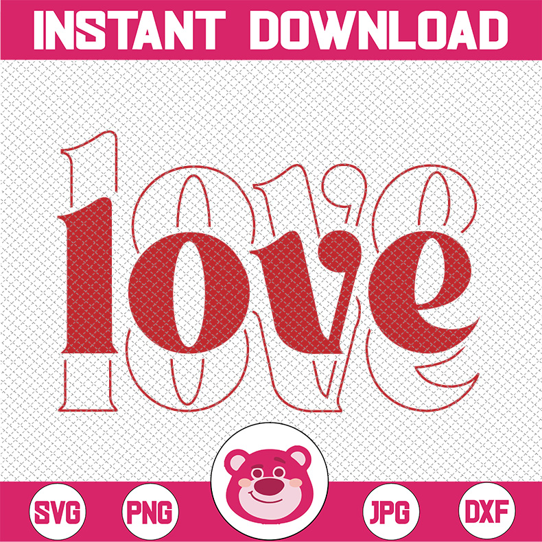 Love SVG - Love stacked SVG - Love eps - Love dxf - Love png - Inspire ...
