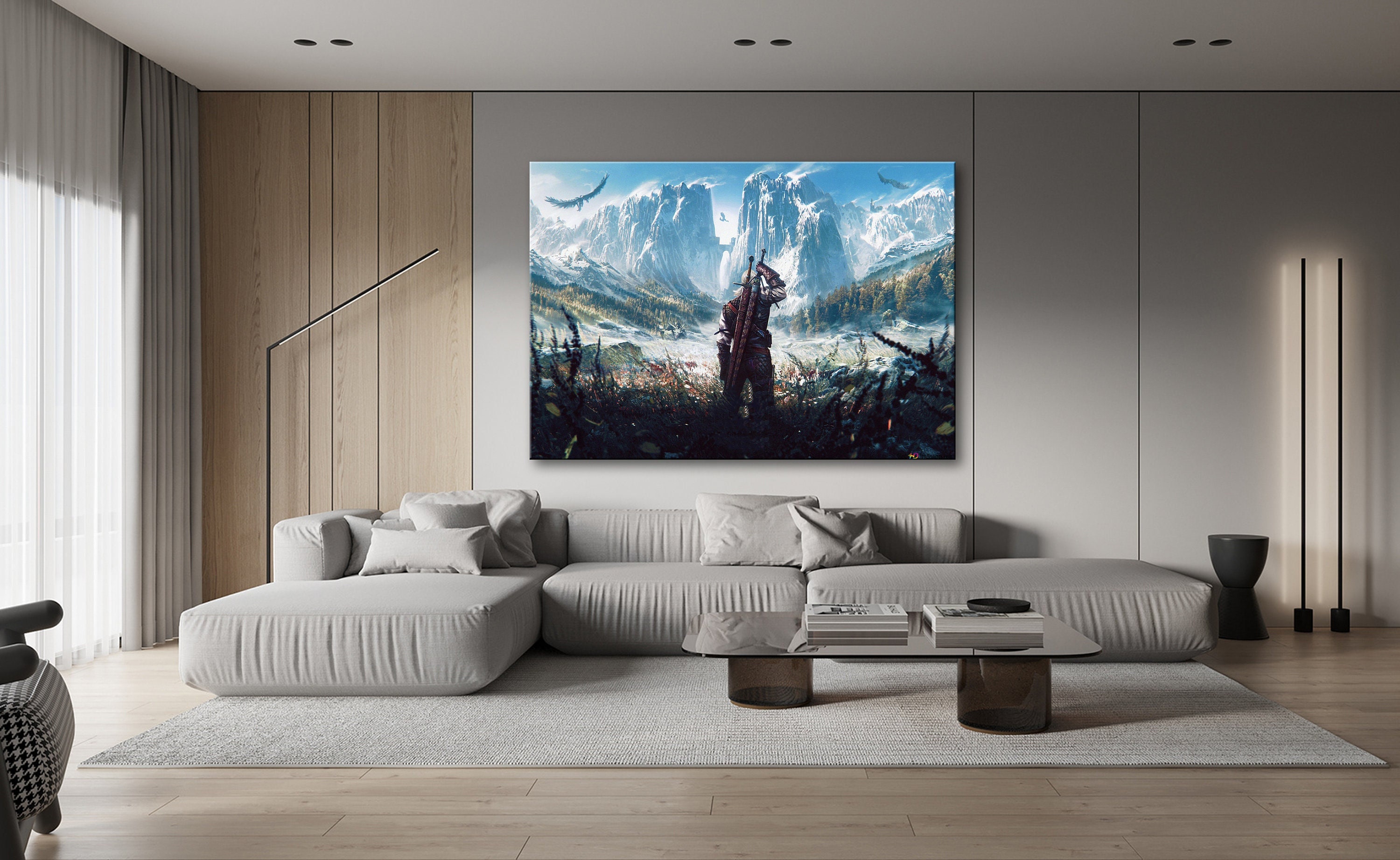 Witcher Geralt of Rivia Wall Decor, Witcher Art , Canvas Pri | Inspire ...