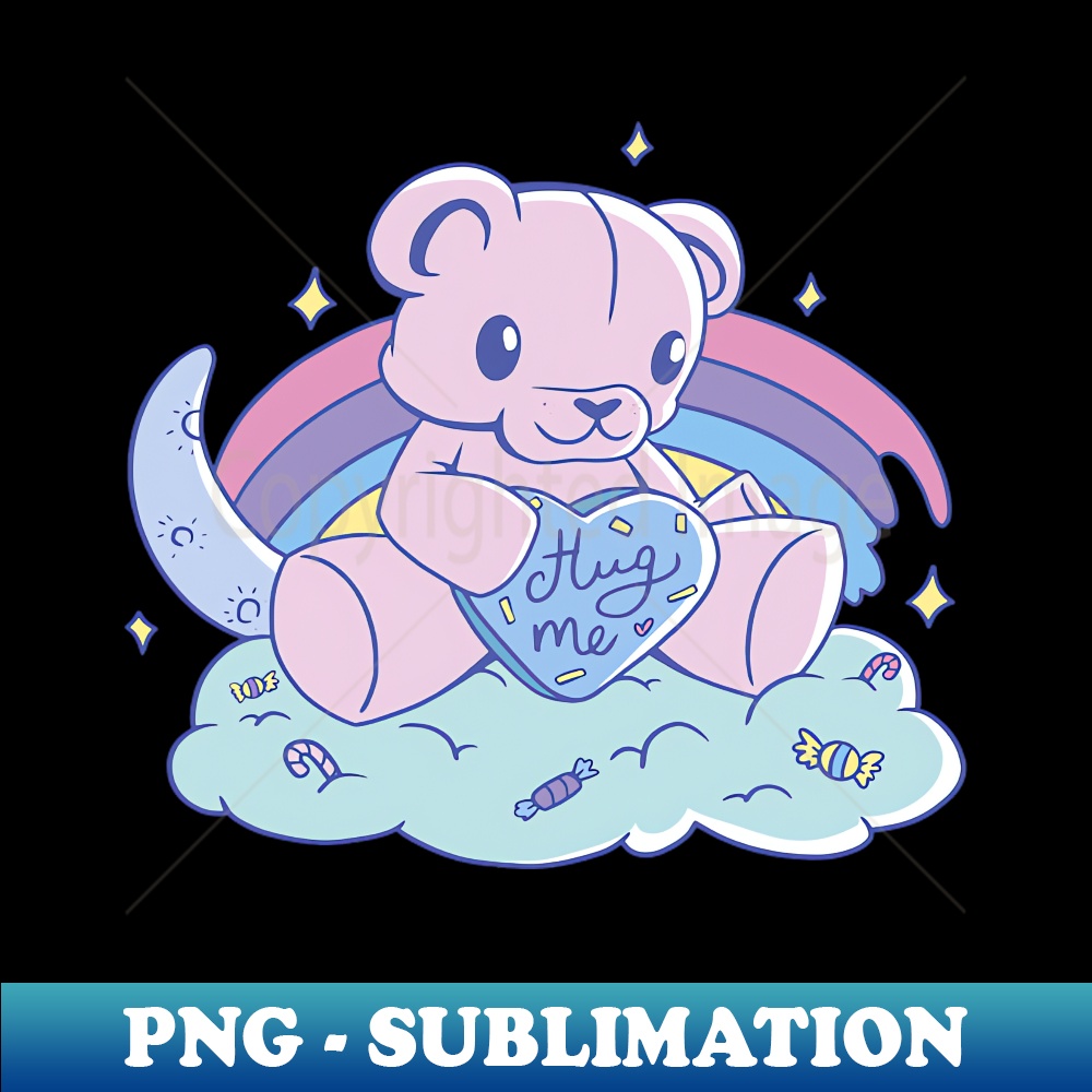 Hug Me Teddy Hugging Heart Bear Toy Rainbow Cute Candy - Hig | Inspire ...